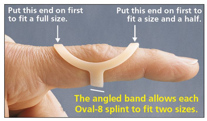 Oval-8 Finger Splint; Size 8 - MedQuip, Inc.